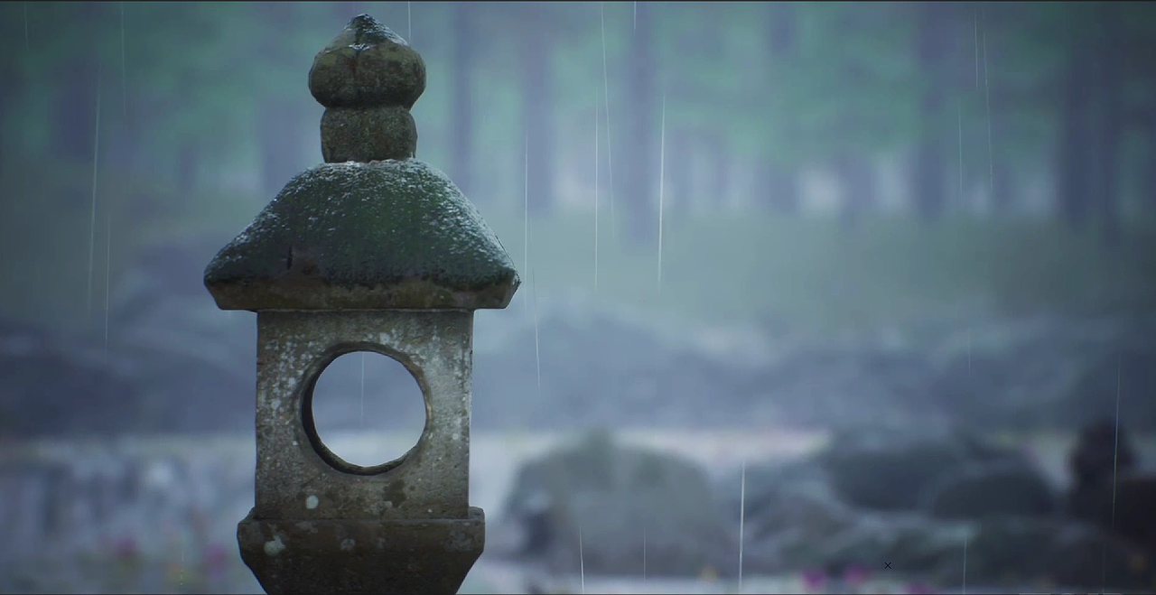 零售及商业空间设计中的裸眼3D数字艺术《雨中风景》_Allim数字创意-站酷ZCOOL