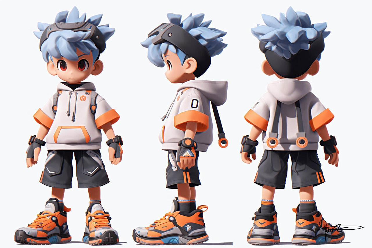 男孩IP形象设计系列四_不耳创意设计-站酷ZCOOL