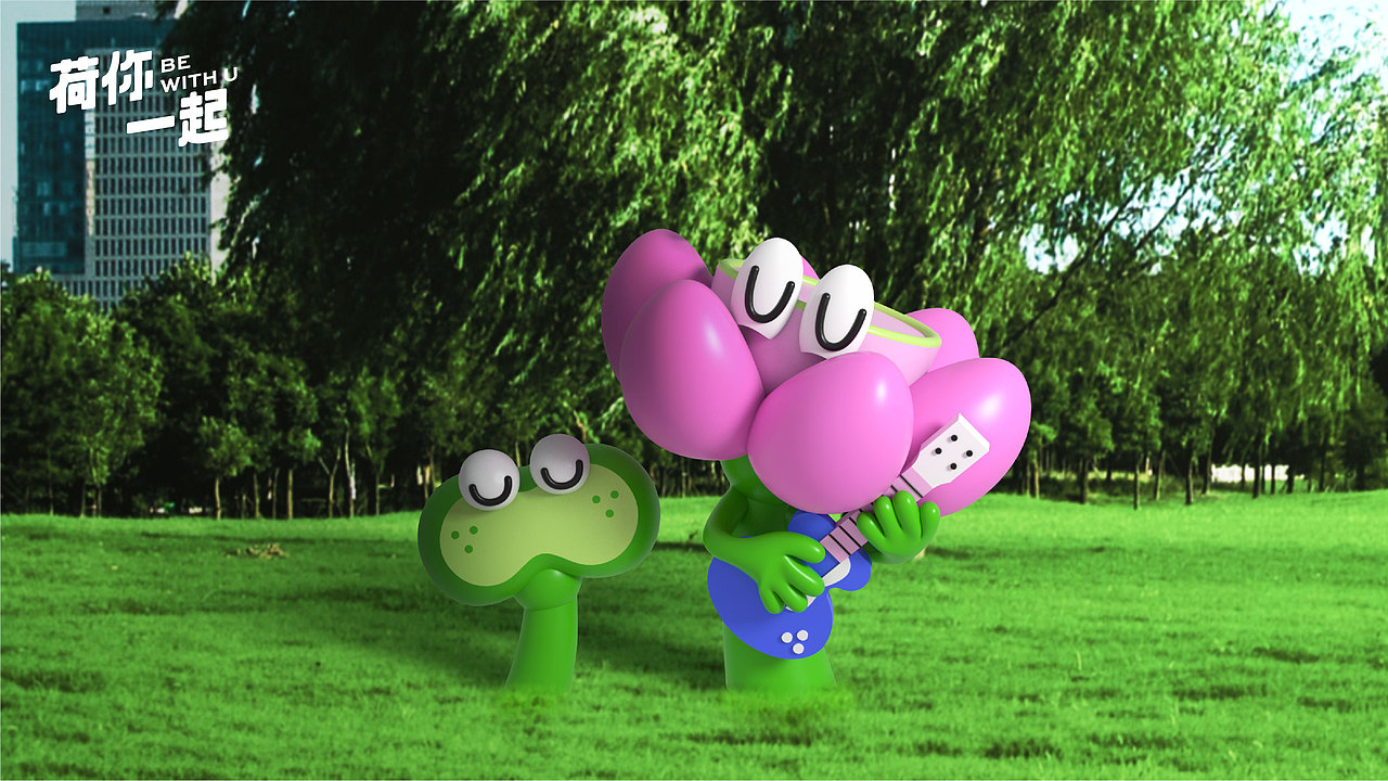 暑期夏季IP美陈-荷你一起_西创文化-站酷ZCOOL