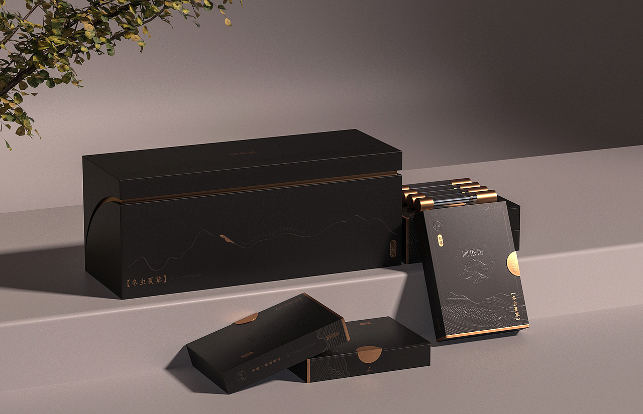 冬虫夏草包装_lyyone-站酷ZCOOL