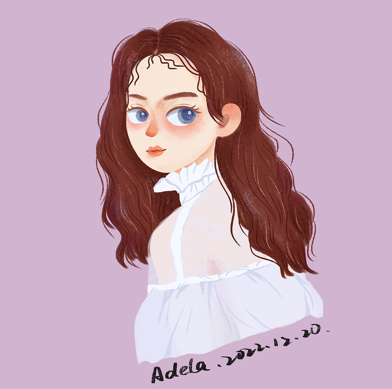 女孩子头像_adela晴晴-站酷ZCOOL