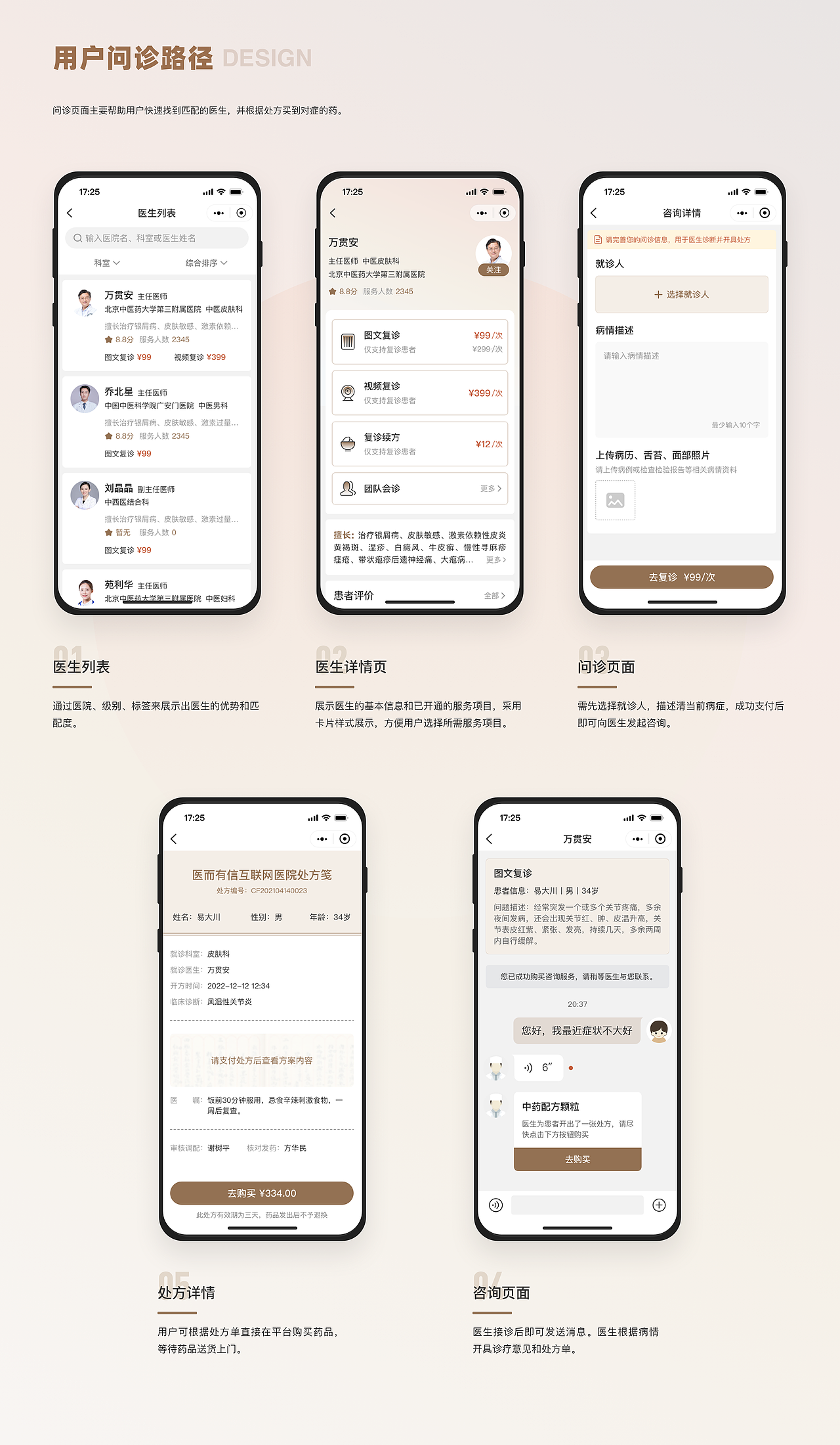 健康一键通 中医问诊小程序大咧吧 站酷zcool