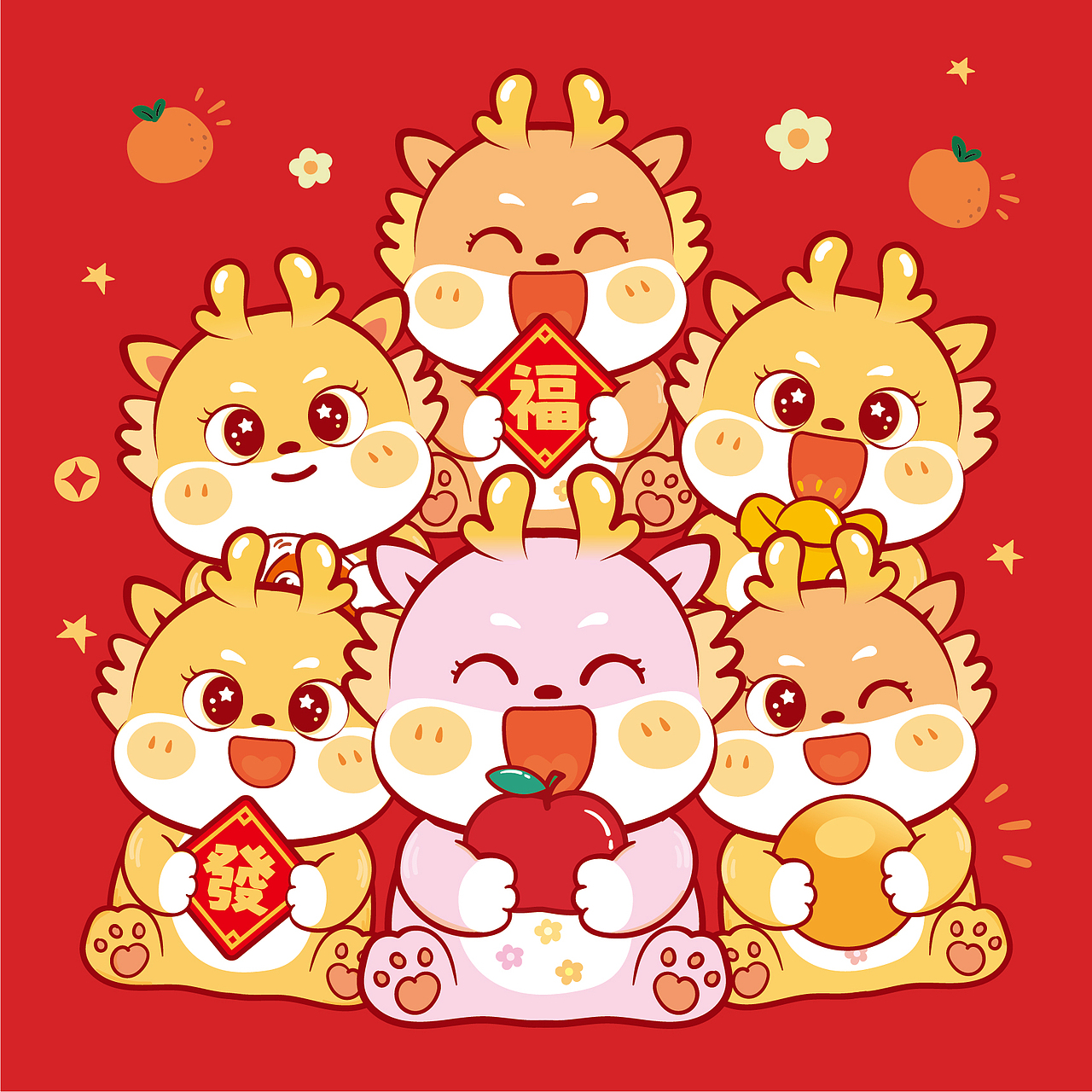 小飞龙钻石画数字油画手工diy儿童画龙年生肖生日礼物_阿茹生肖IP-站酷ZCOOL