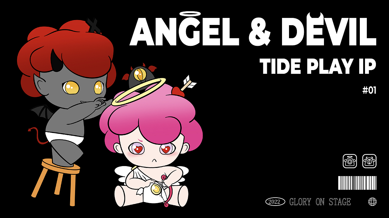 原创IP形象 卡通模型 天使与恶魔_YUKI太阳-站酷ZCOOL