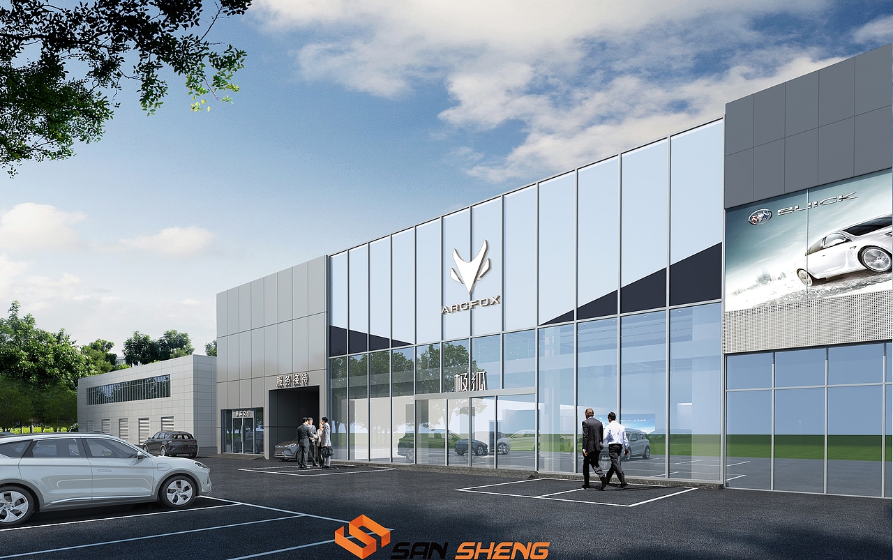 新能源汽车——极狐4s店合集_3SHENG伍哥-站酷ZCOOL