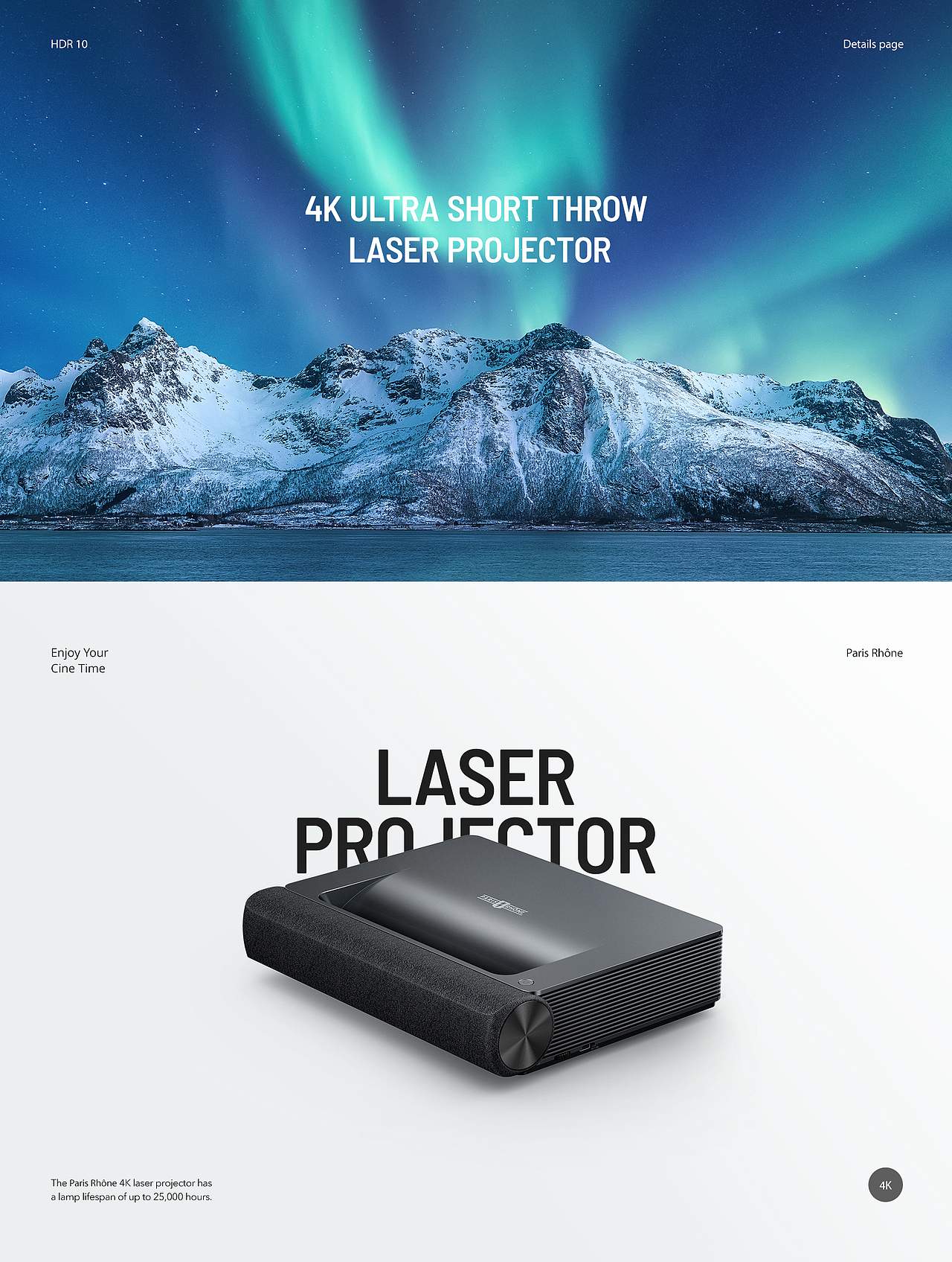 4K激光电视_详情设计_Gena_Gan-站酷ZCOOL