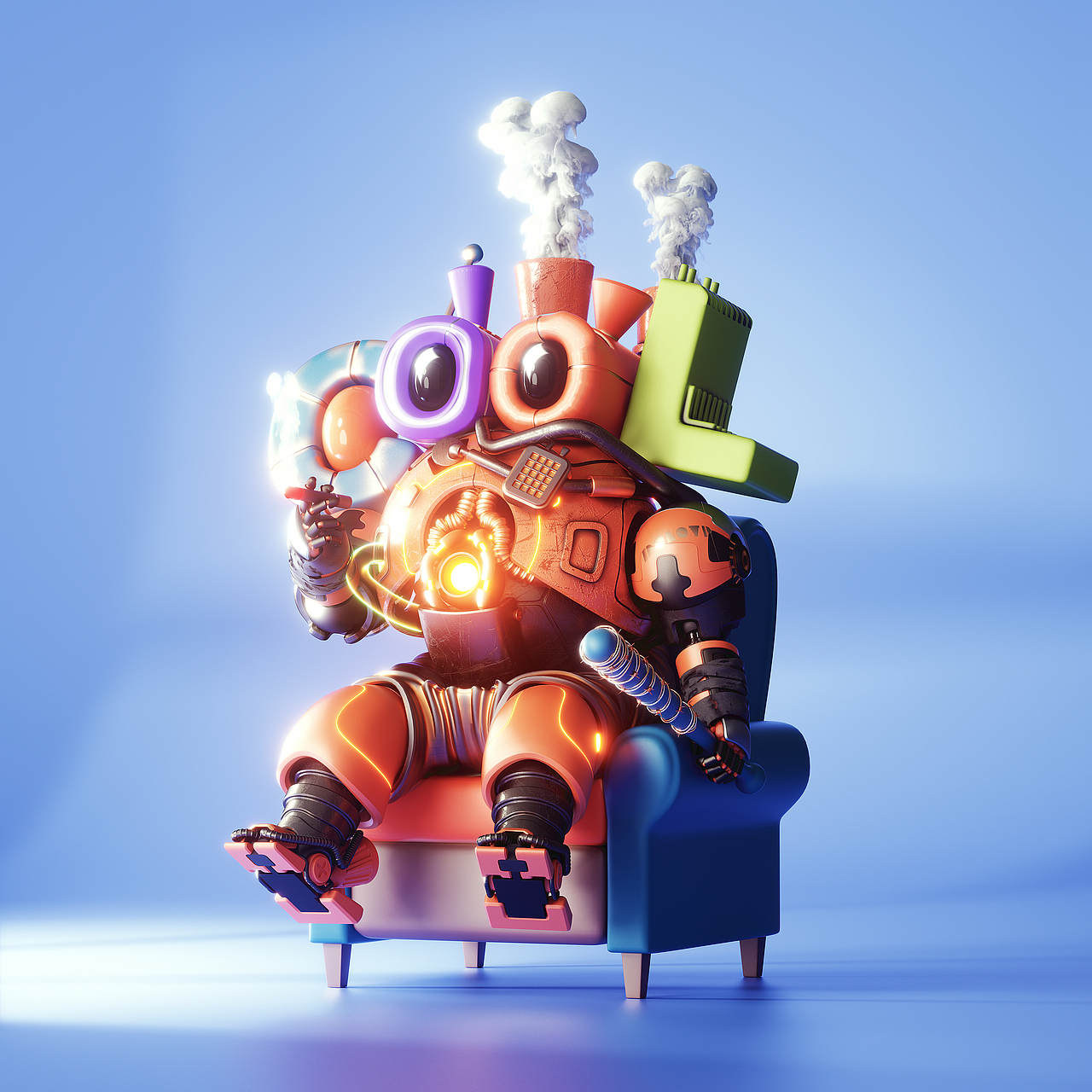 《COOL EYE ROBOT》酷眼机器人_某童鞋-站酷ZCOOL