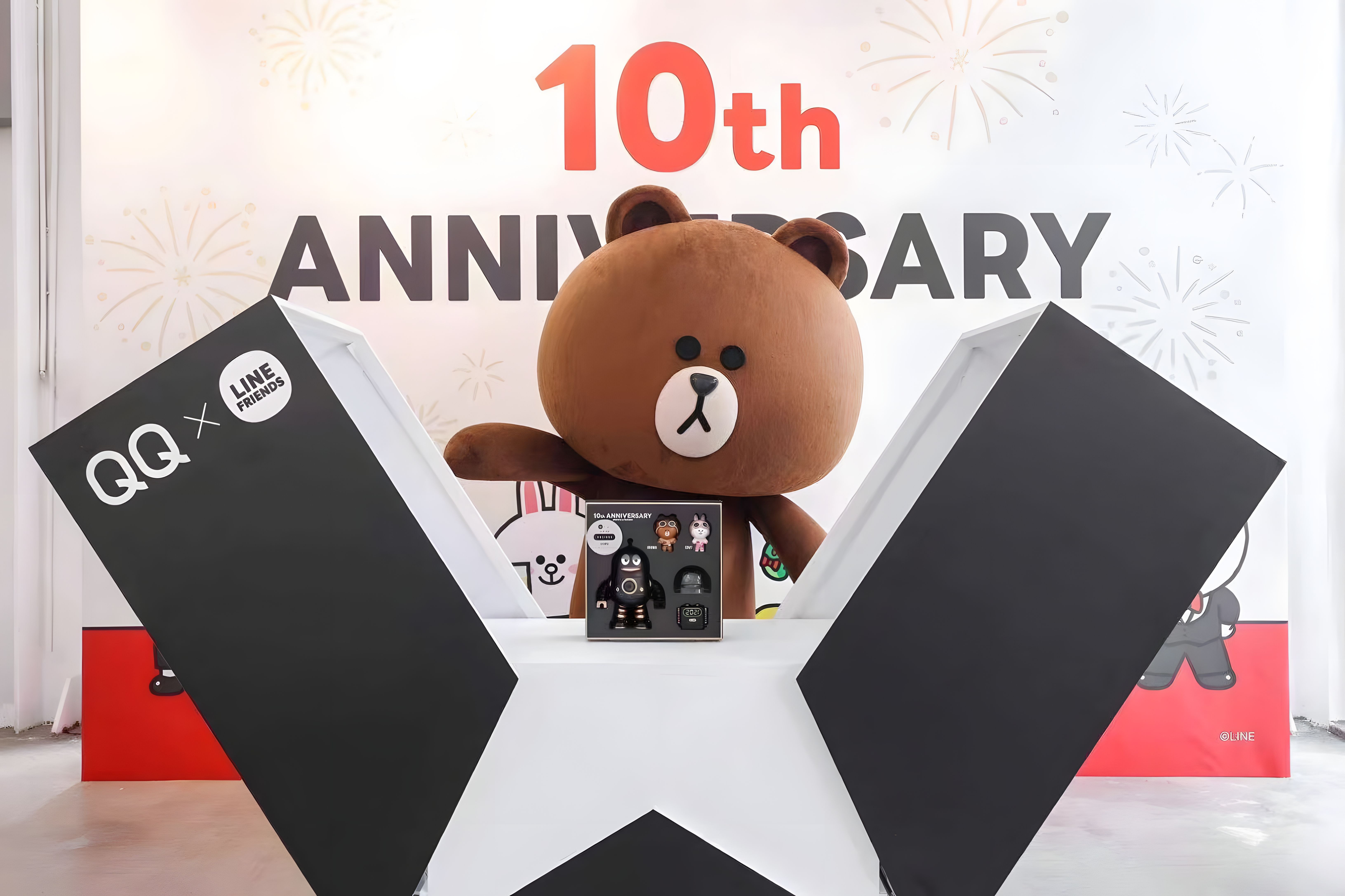 潮玩IP| QQ x LINE FRIENDS 顽艺萌友十周年限定手办_COCOMUMU-站酷ZCOOL