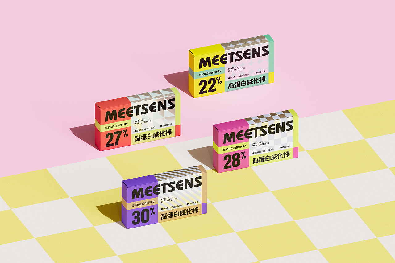 MEETSENS蛋白棒包装全案 | 食品包装 | 包装设计_想象之外品牌设计-站酷ZCOOL