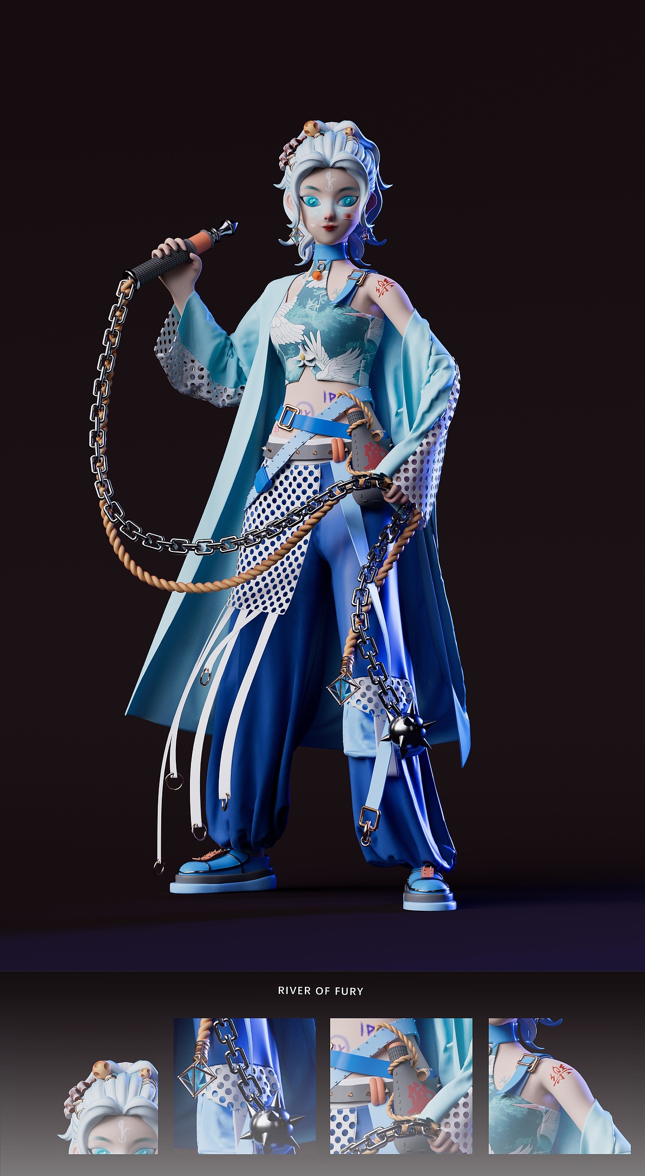 江湖侠影-风格化人物IP设计_啵哔啵哔啵哔啵-站酷ZCOOL