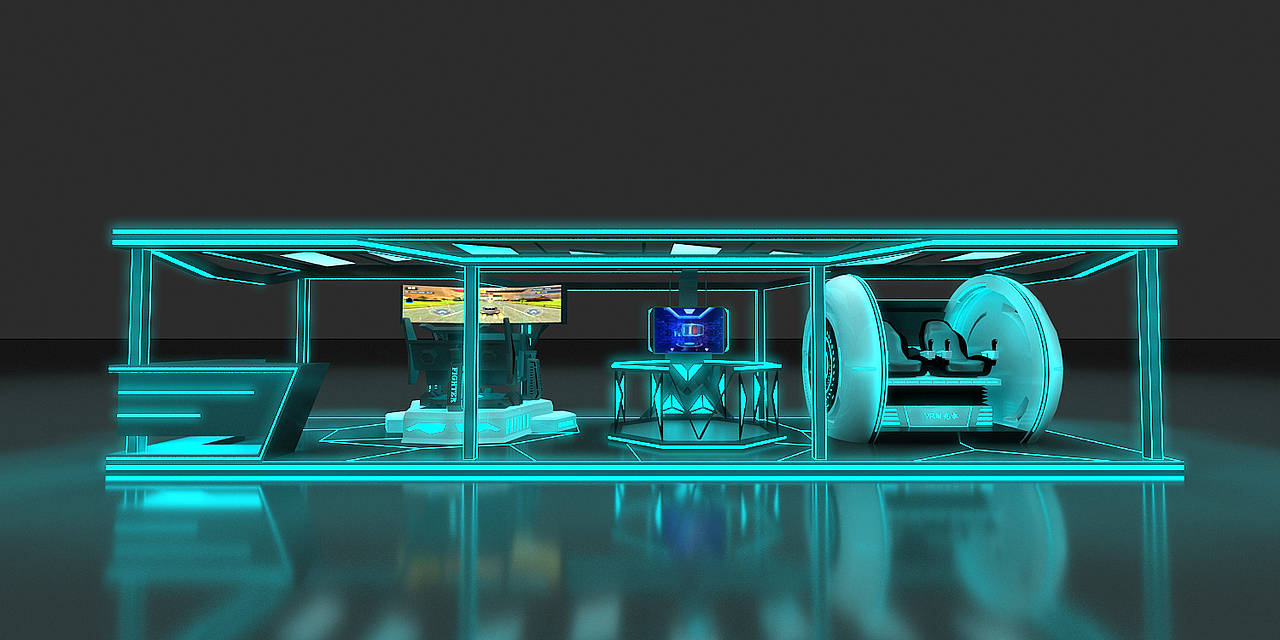 VR展台3D设计效果图_AK212-站酷ZCOOL