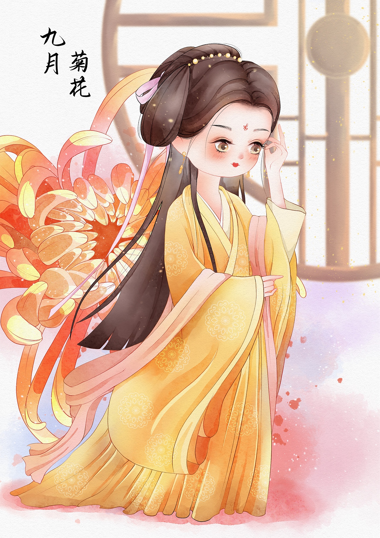 十二月花神图_YI只喵miao-站酷ZCOOL