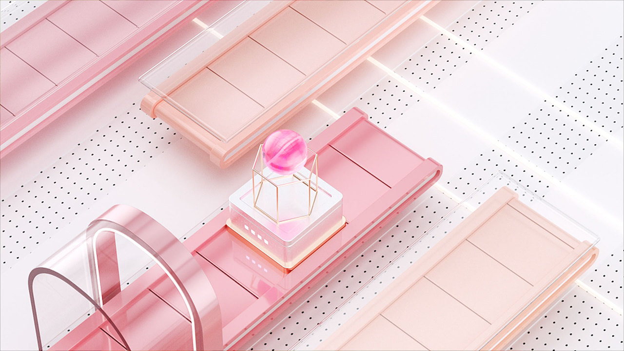 Pink ball C4D动画_猫还是狗-站酷ZCOOL