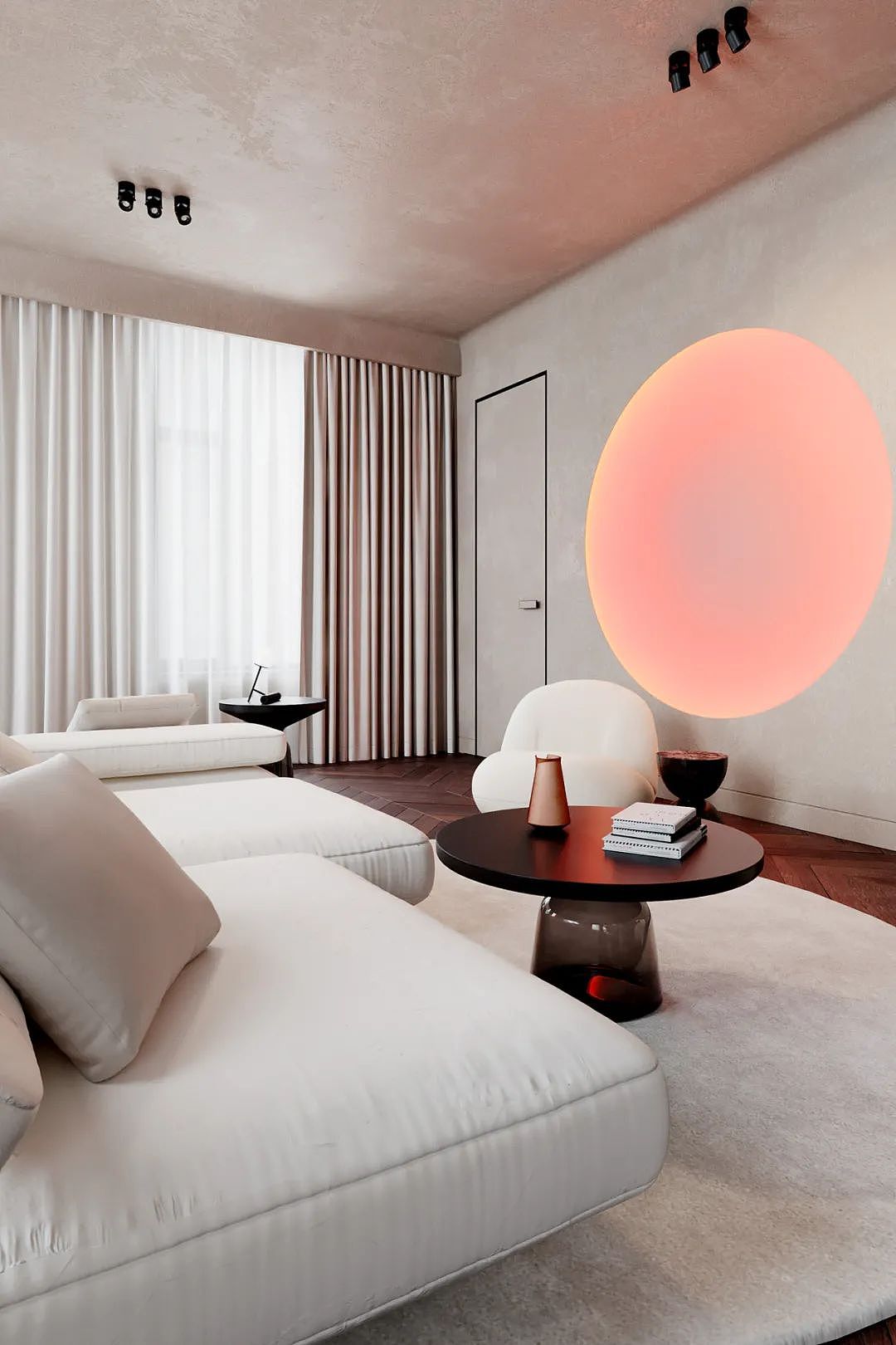 110㎡极简私人公寓，简单又撩人_去装网-站酷ZCOOL