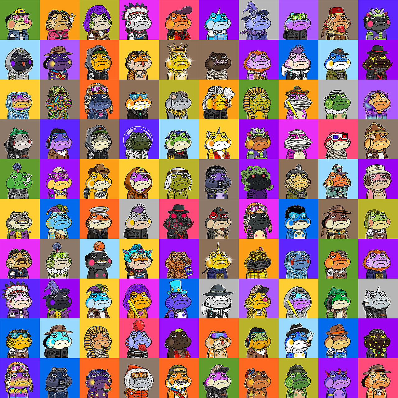 NFT 嗜睡蛙Sleepy frog|插画|商业插画|陈晓恒EricStudio_原创作品-站酷ZCOOL