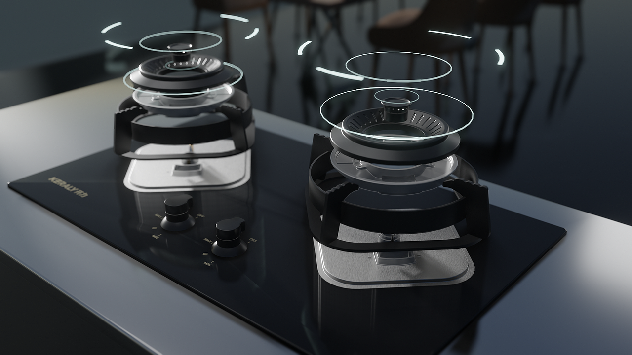 开力KZ66燃气灶_形影设计-站酷ZCOOL