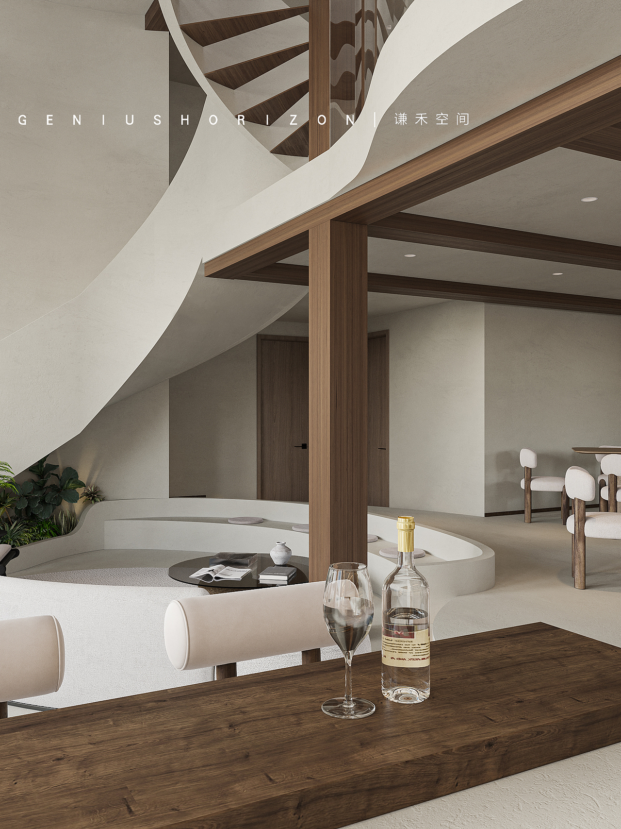 谦禾空间设计 隐山视觉 | 侘寂民宿设计_谦禾空间-站酷ZCOOL