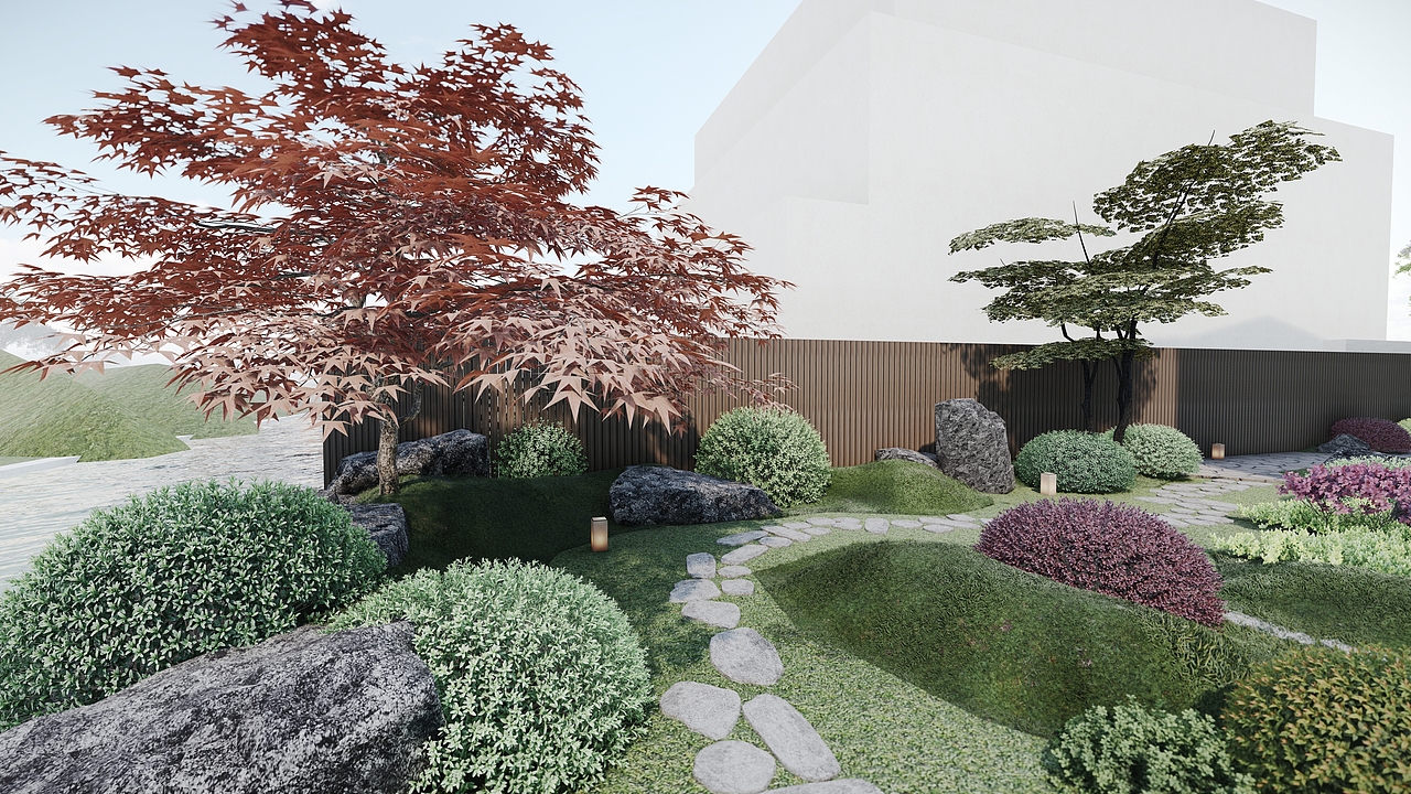 自然风格庭院设计_鸽子zh-站酷ZCOOL