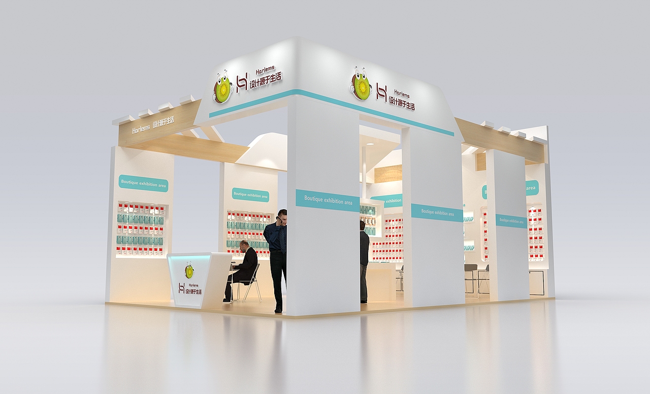 54平 三面开口 展台展厅设计_Harlems-站酷ZCOOL