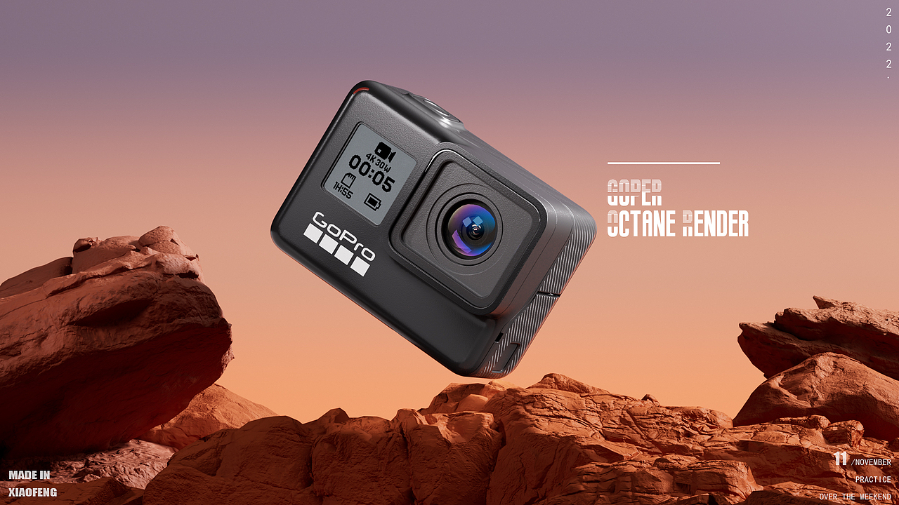 gopro相机【C4D&OCTANE】_xiao锋-站酷ZCOOL