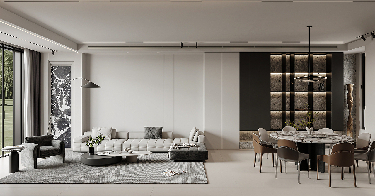 现代极简 _LSL效果图制作-站酷ZCOOL