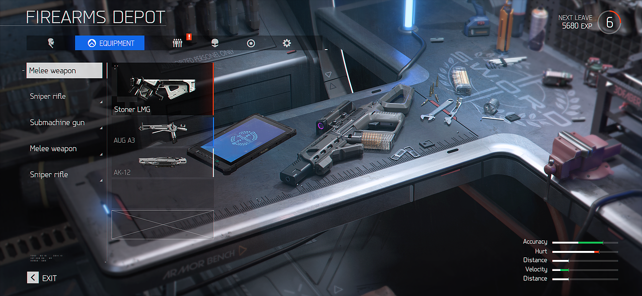 未来科技FPS游戏UI设计_德彪啊-站酷ZCOOL