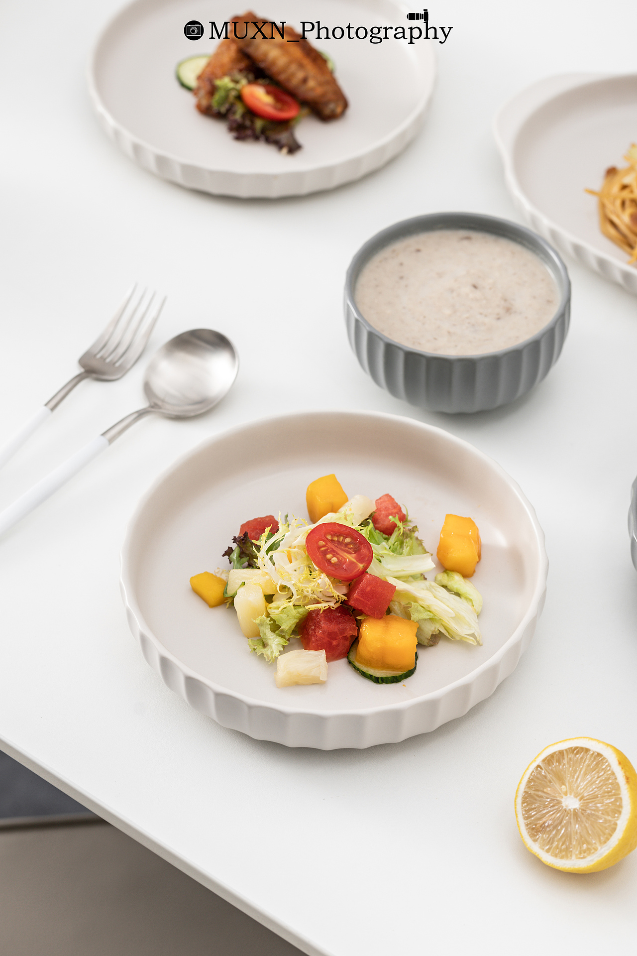 #北欧ins条纹双色混搭餐具_muxn-站酷ZCOOL