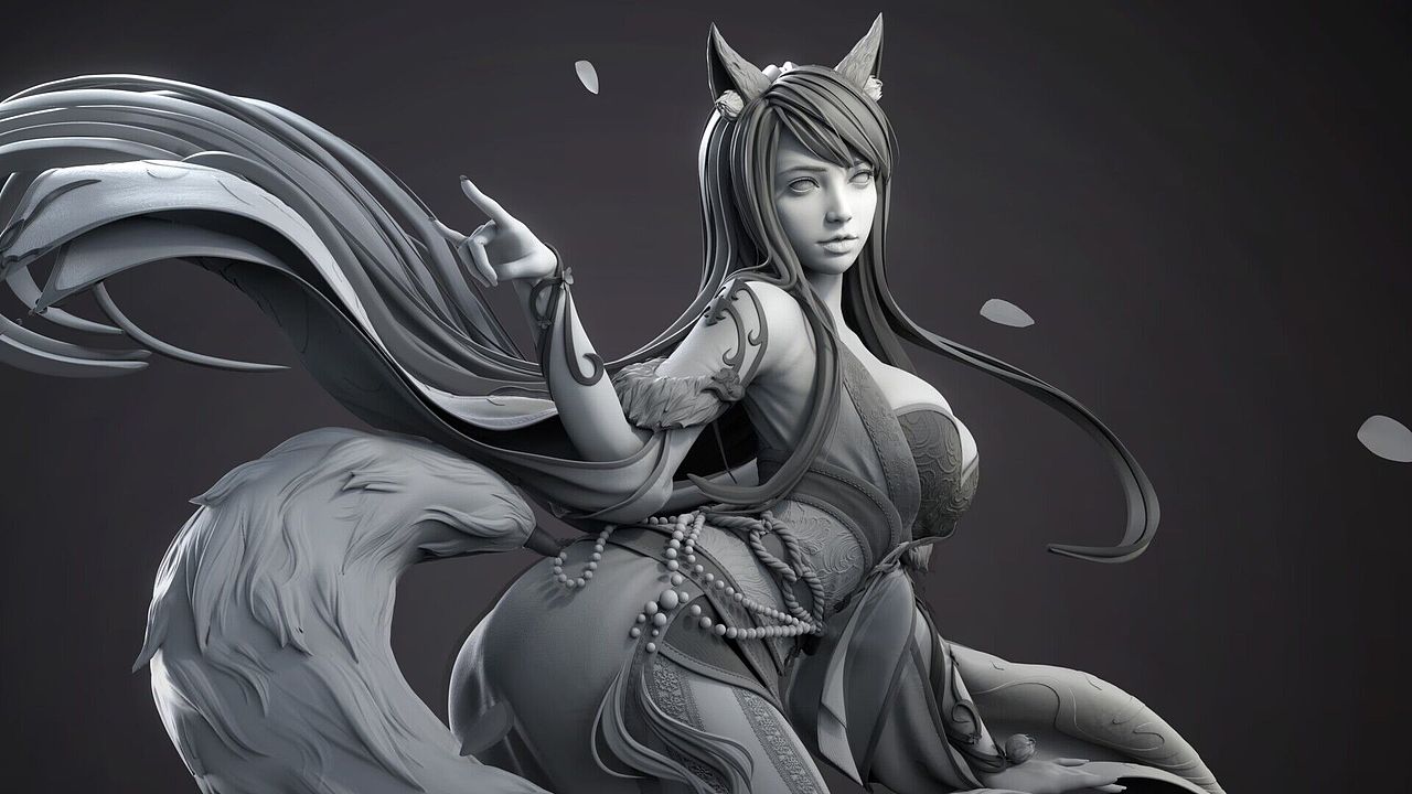 【3d高精度模型】角色阿狸_依古奈斯eugin-站酷ZCOOL