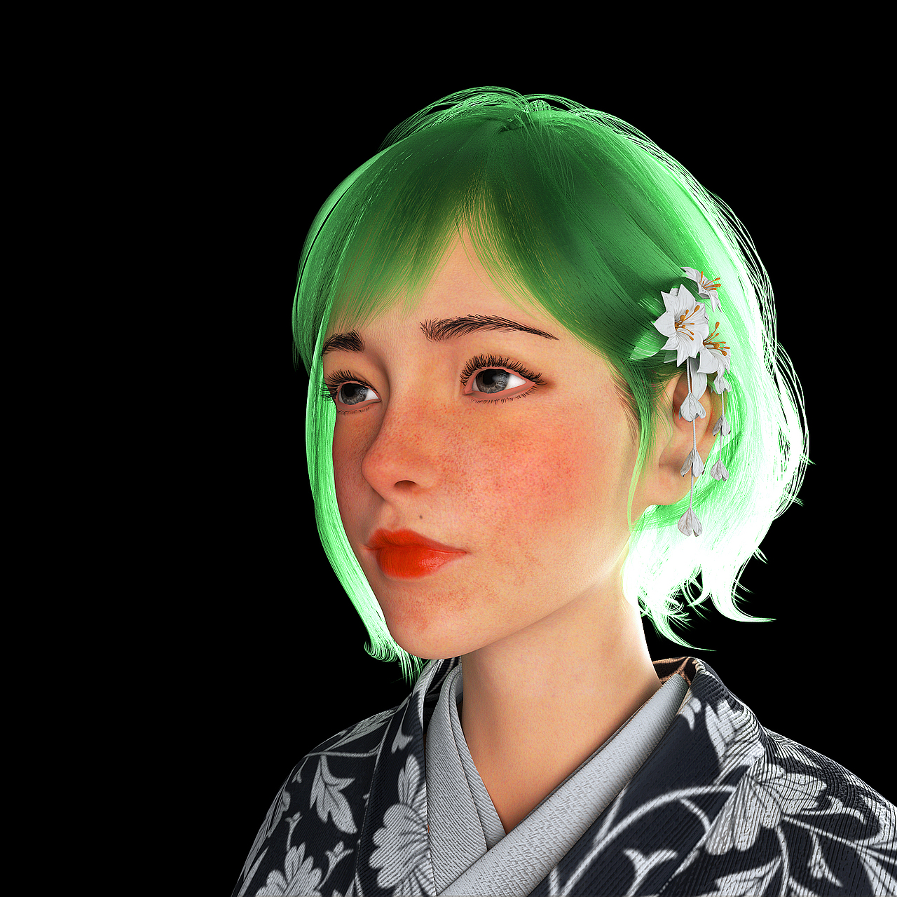 人物渲染练习_兰亭序SQ-站酷ZCOOL