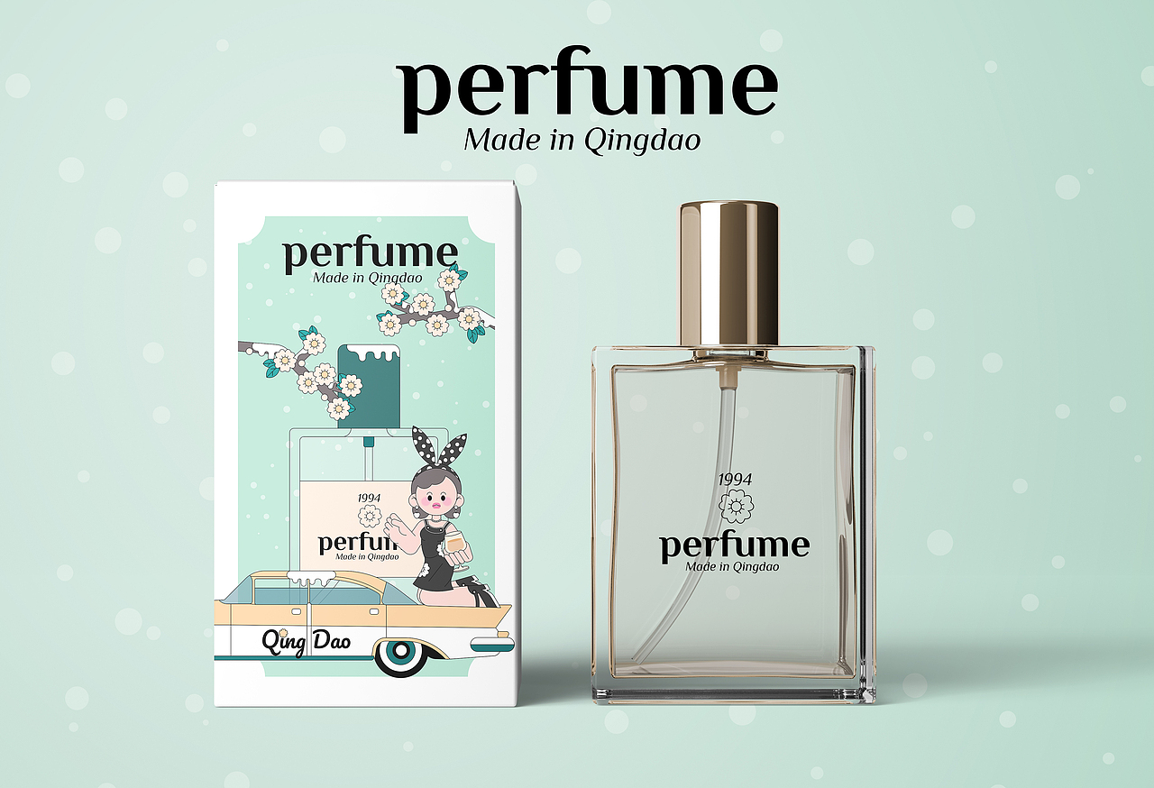 ins扁平风插画与香水包装设计_蕾锅-站酷ZCOOL