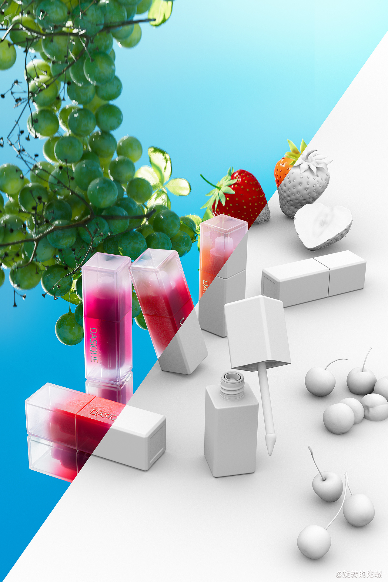 电商C4D渲染（二）_旋转的陀螺GG-站酷ZCOOL