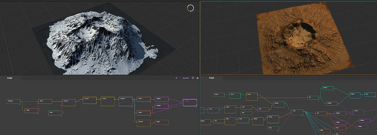 GAEA写实景观地形设计4K场景_JIJI集集-站酷ZCOOL
