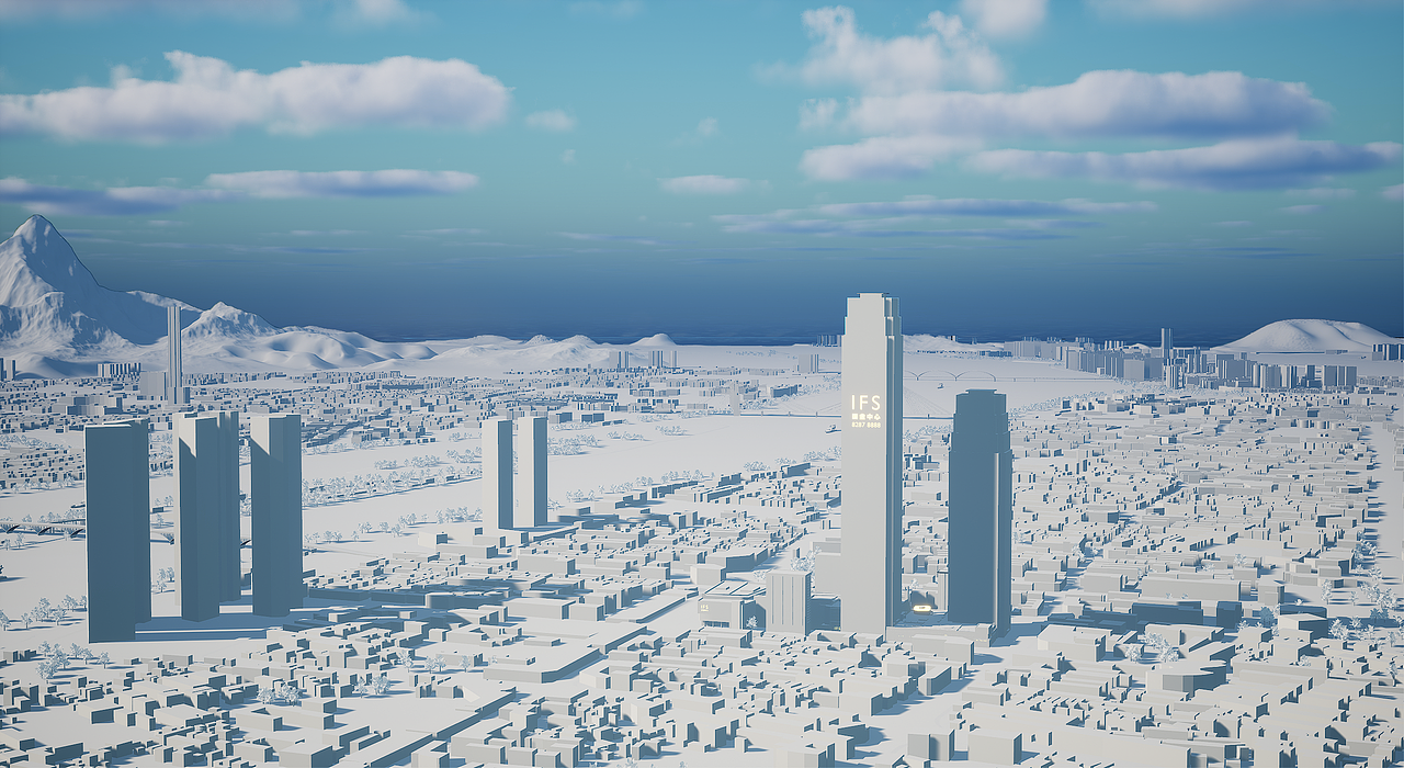 UE4-长沙市-数字孪生-城市大项目日夜效果_CG繁华-站酷ZCOOL