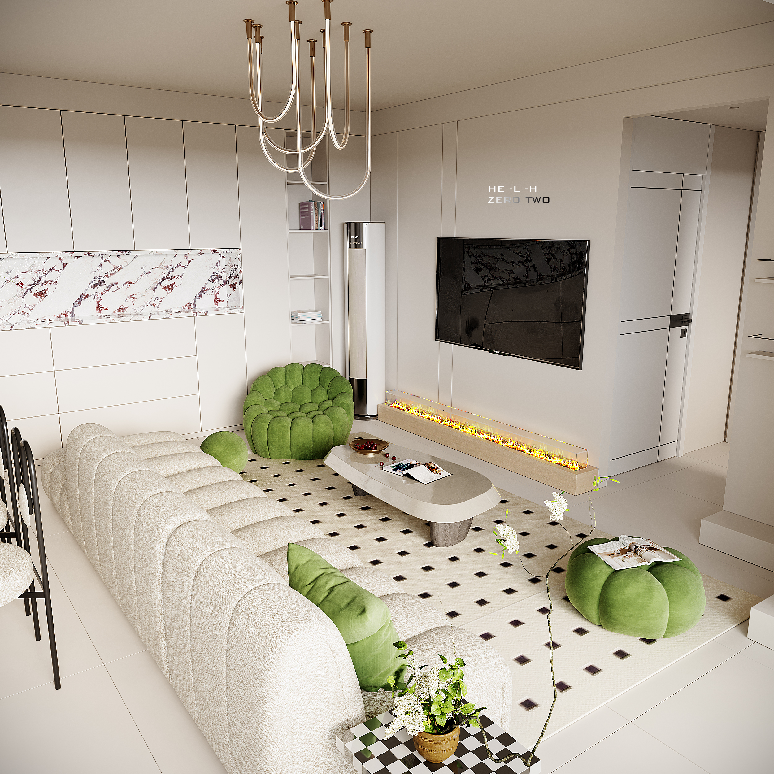 现代奶油客餐厅_zero一two-站酷ZCOOL