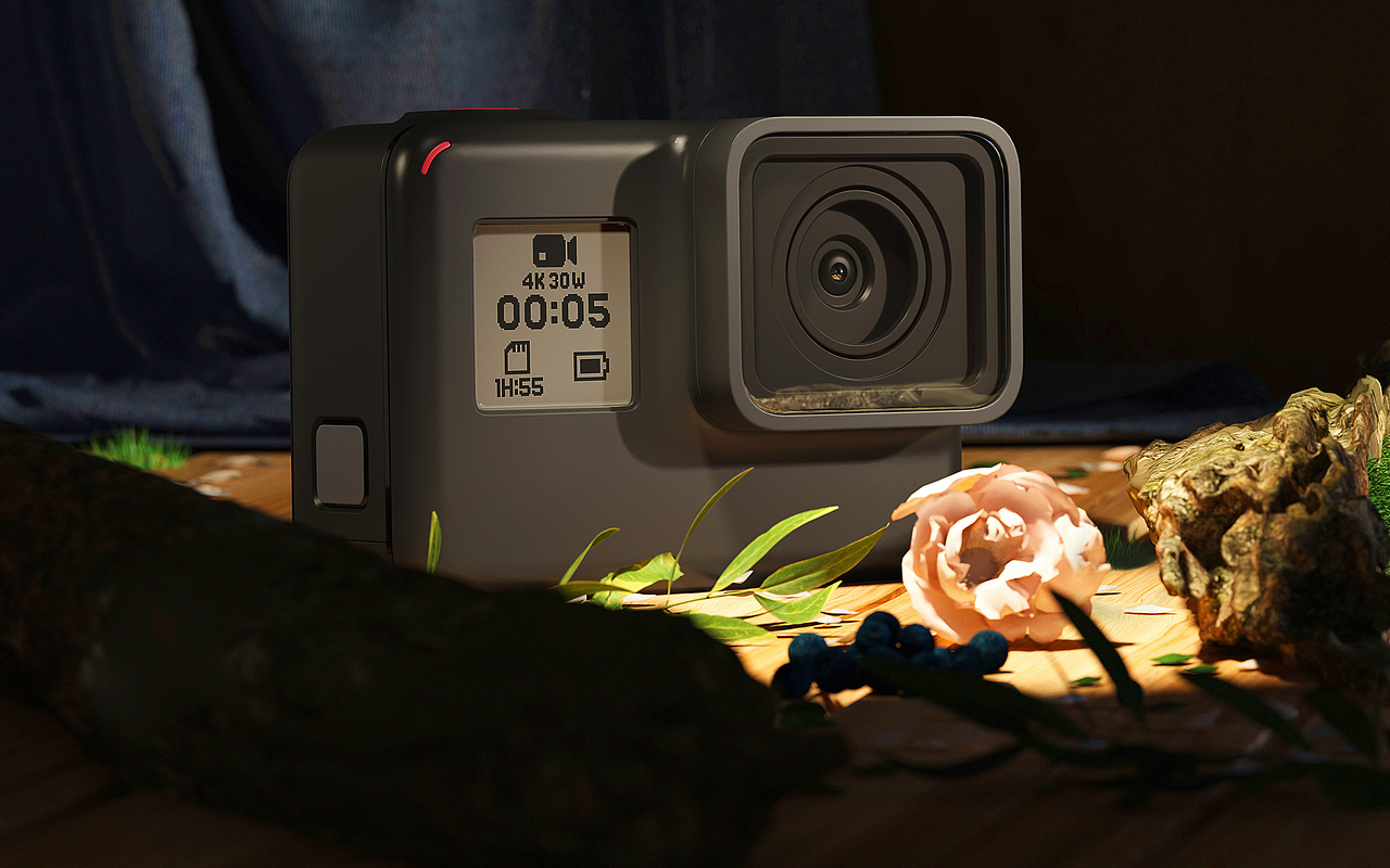 Gopro相机/KeyShot产品&场景渲染_桔子桔子大桔子-站酷ZCOOL