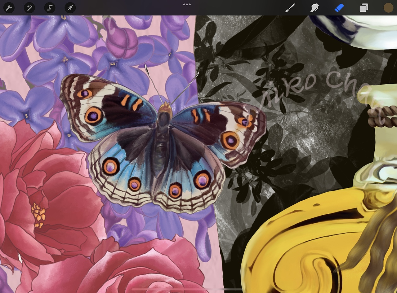 香水插画（蝴蝶夫人）_Miko_Chan-站酷ZCOOL