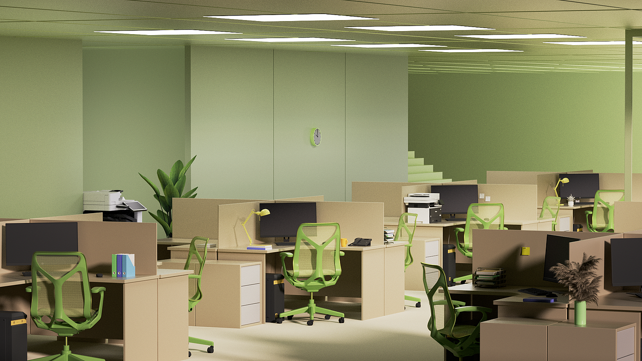（office）办公室动画渲染_正在此间-站酷ZCOOL