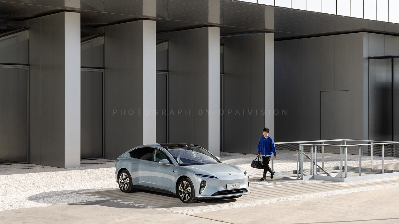 汽车摄影 | 『蔚来汽车NIO AUTO』ET5·青岛_仙人海视觉-站酷ZCOOL