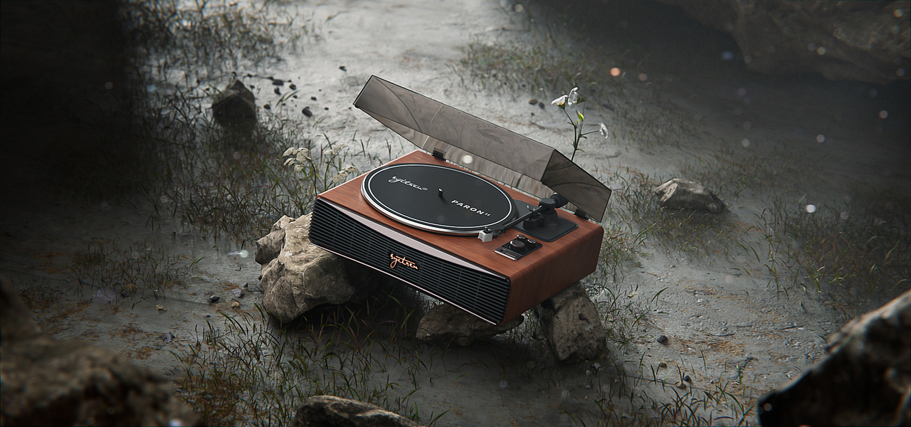 Syitren赛塔林 PARON Ⅱ 黑胶唱片机渲染_佬冬瓜-站酷ZCOOL