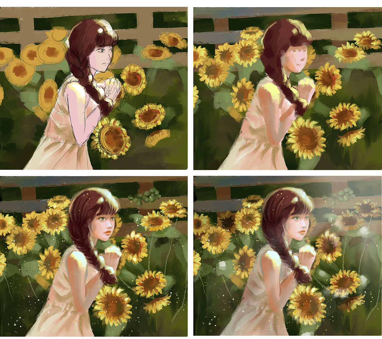 质感插画打卡挑战 Day05_有陽光的窗角-站酷ZCOOL