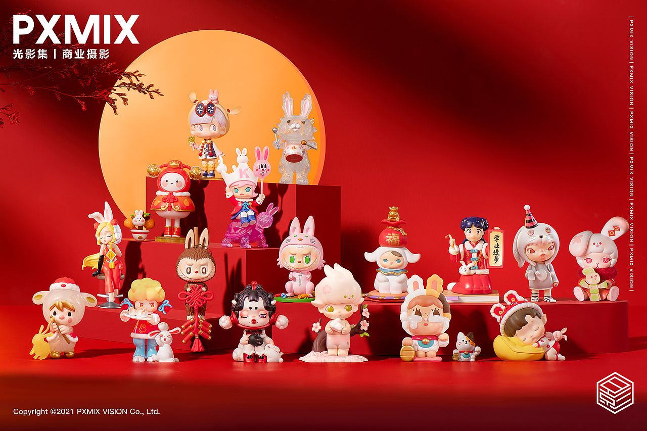 创意摄影丨泡泡玛特 新春盲盒 x 光影集 PXMIX_光影集-站酷ZCOOL