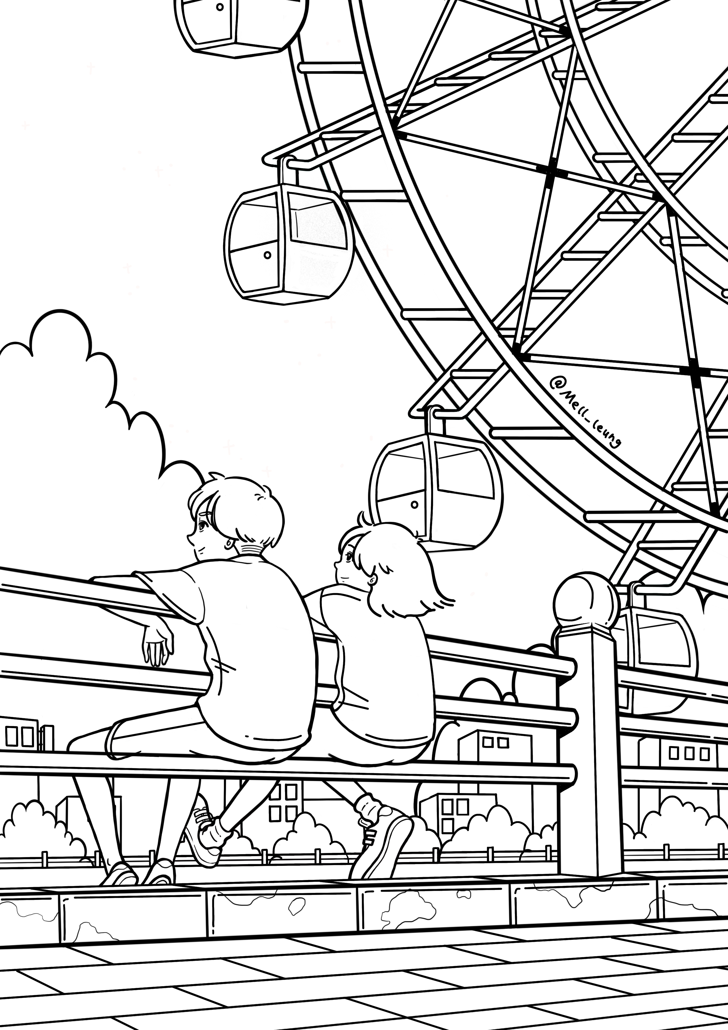 慢半秒摩天轮_猫梁MELL_LEUNG-站酷ZCOOL