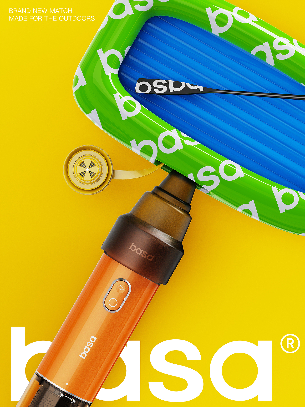 basa x inDare | 车载吸尘器充气头配件产品创意设计_inDare格外设计-站酷ZCOOL