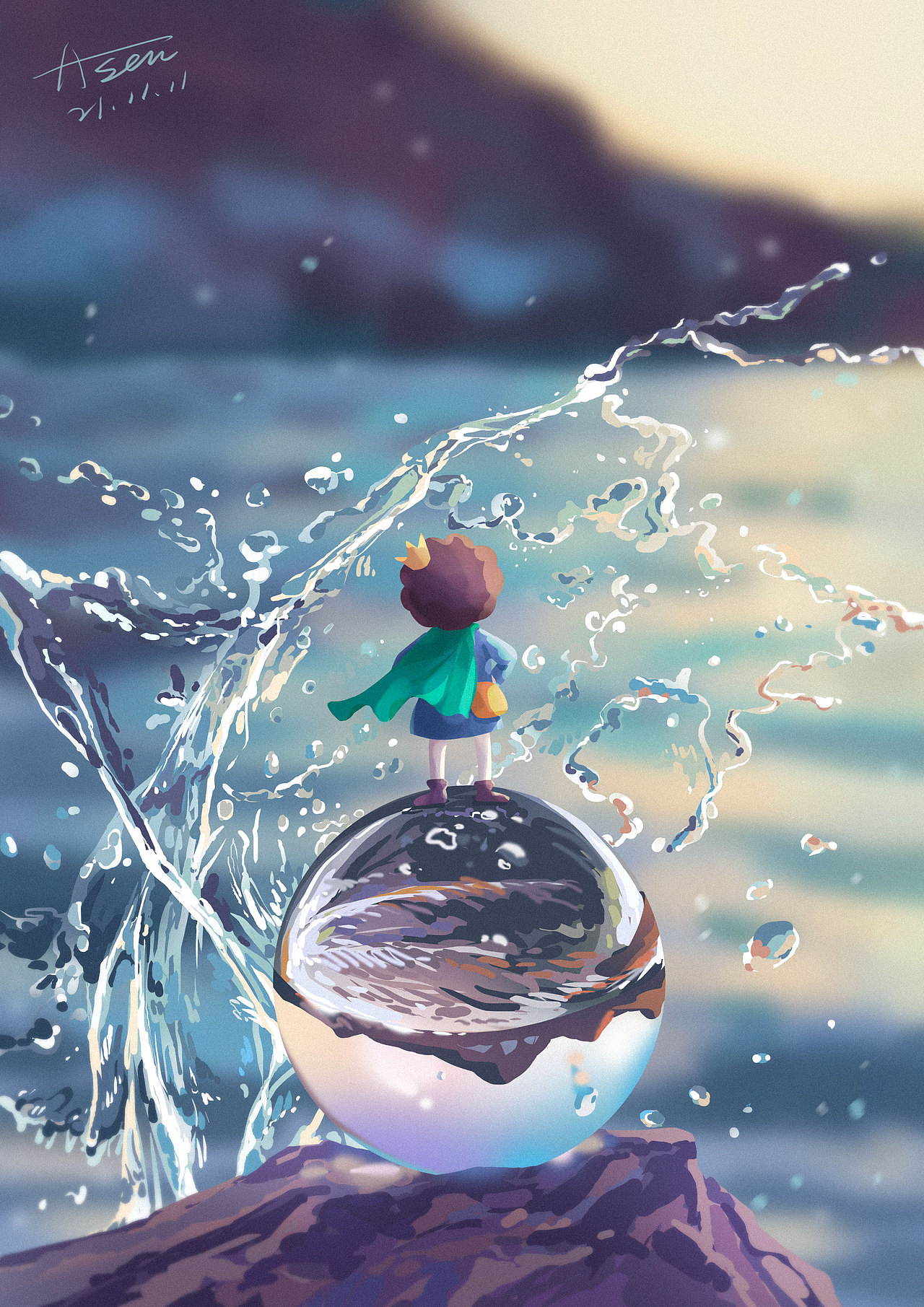 【色彩速涂】水+透明质感练习50图_阿森Asen-站酷ZCOOL