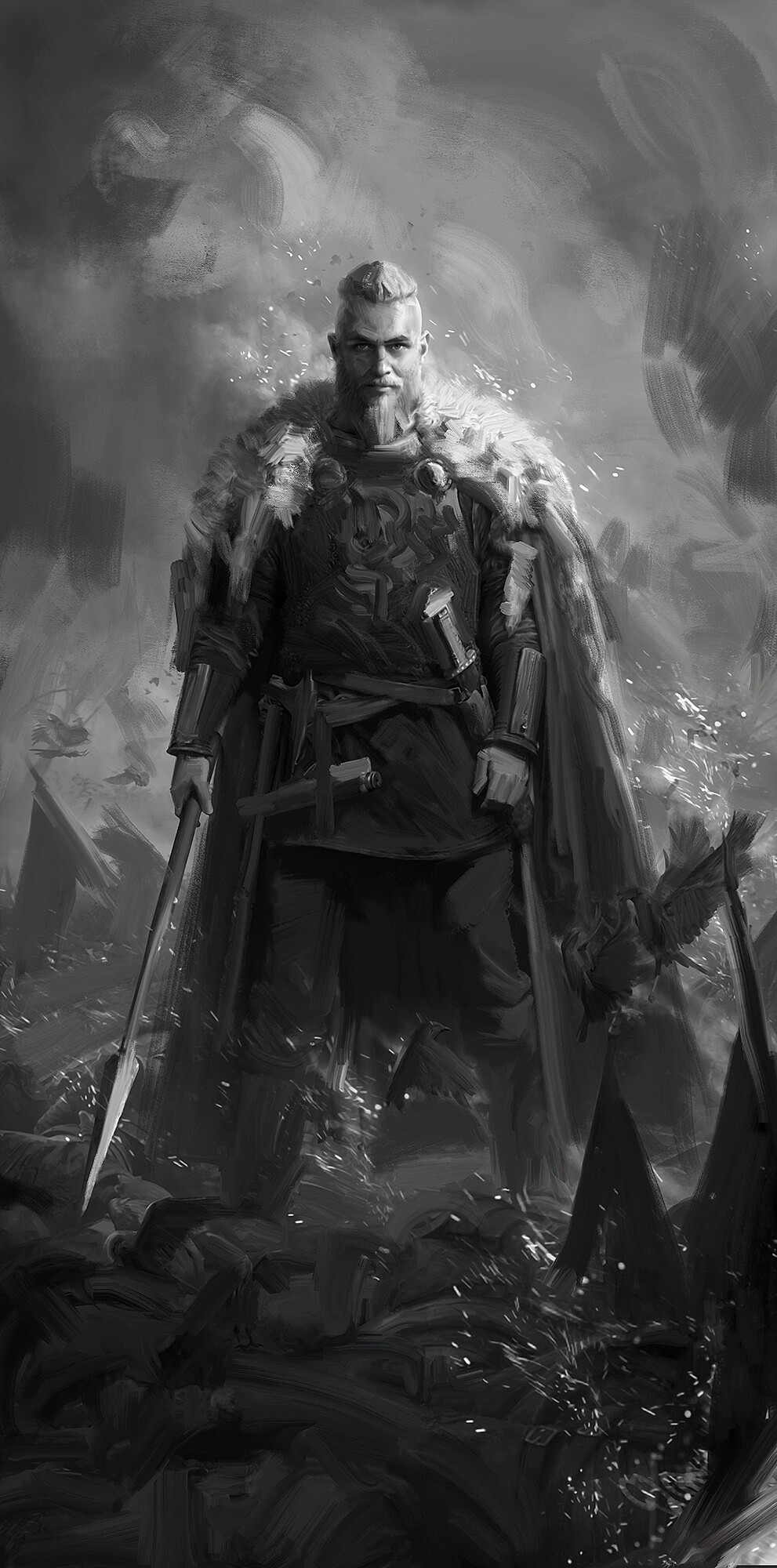 《Vikingard》 Ragnar Lothbrok_鹿野fb-站酷ZCOOL