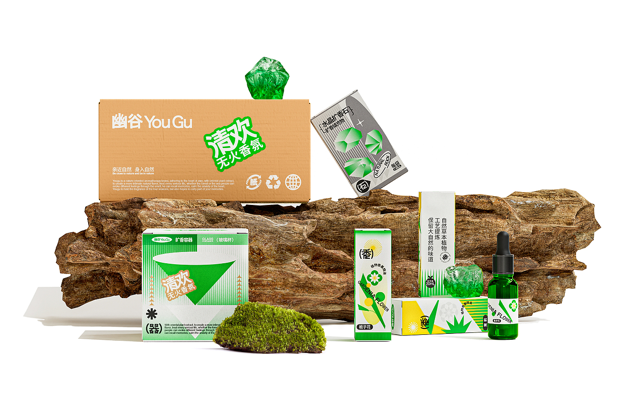 幽谷YouGu 无火香薰 | 包装设计_竹牛-站酷ZCOOL