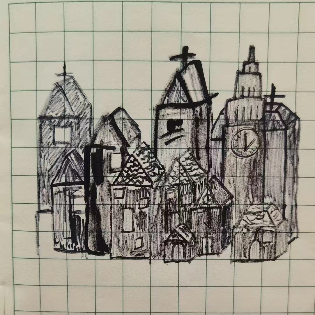 作业本上的尖顶教堂_Ruby_77-站酷ZCOOL