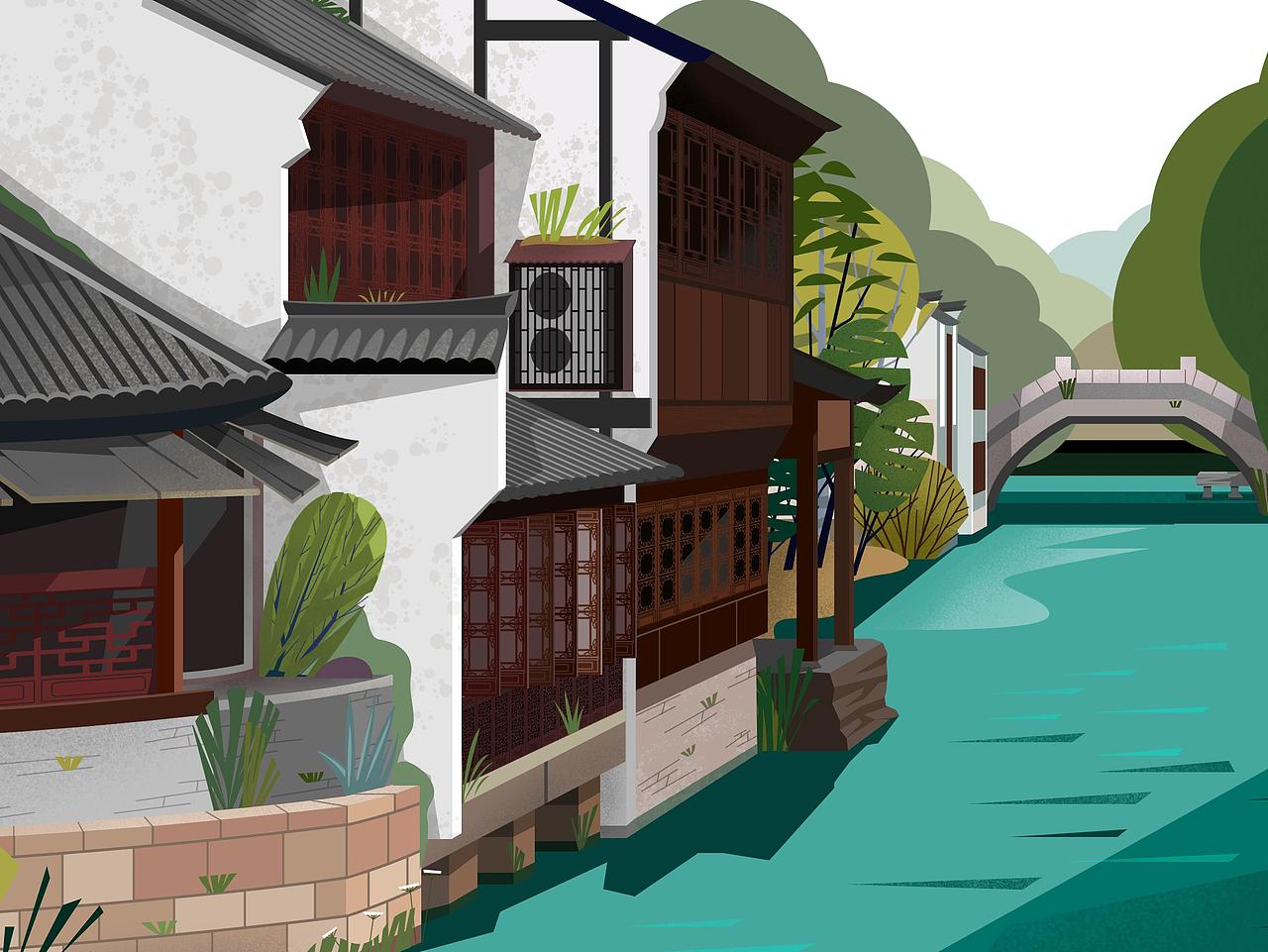 《水乡》_我是DYY-站酷ZCOOL