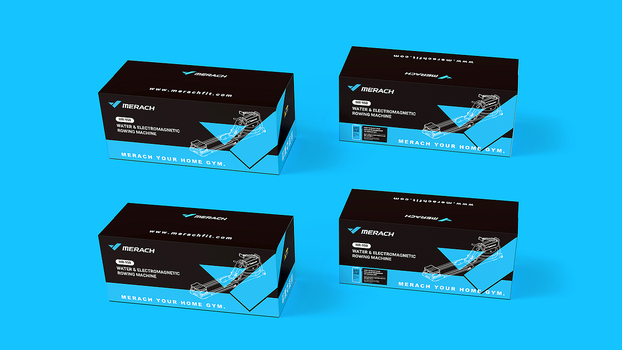 麦瑞克品牌MERACH海外健身产品牛皮盒包装设计方案_wmgods-站酷ZCOOL