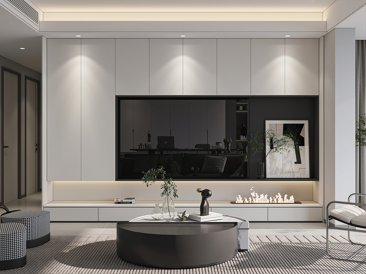 沈阳华发中东首府143平现代风格样板间_3A视觉表现-站酷ZCOOL